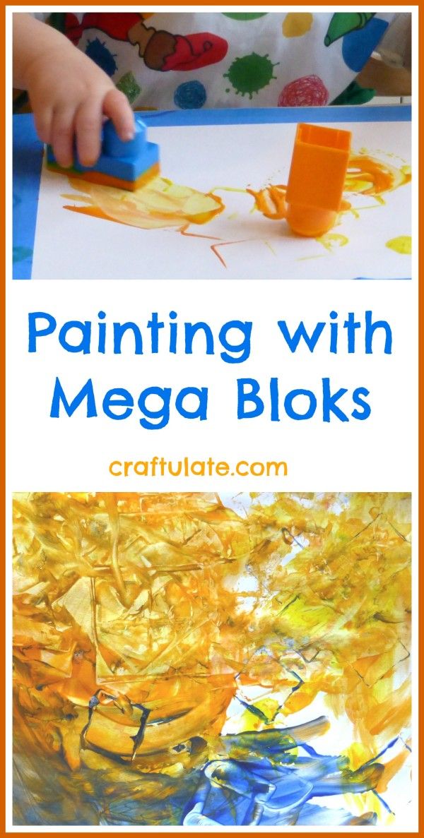 Painting with Mega Bloks - Craftulate