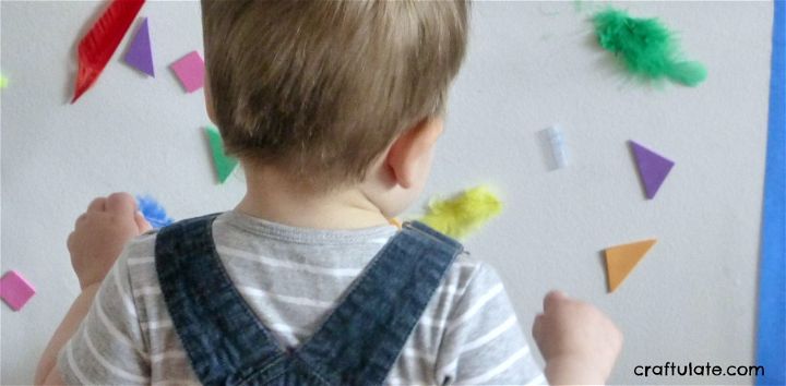 Sticky Wall Art for Toddlers - Craftulate