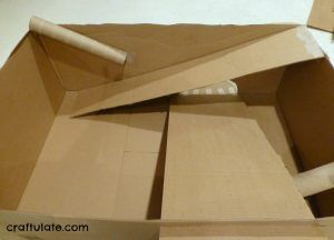 Cardboard Box Ramp for Cars and Balls - Craftulate