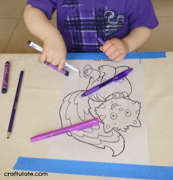 Purple Crafts and Activities {Learning Colours with Brown Bear Series ...