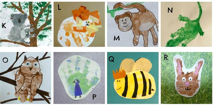 ABC Animal Handprints