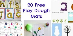 20 Free Play Dough Mats - Craftulate