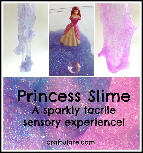 Princess Slime - a sparkly tactile sensory experience - Craftulate