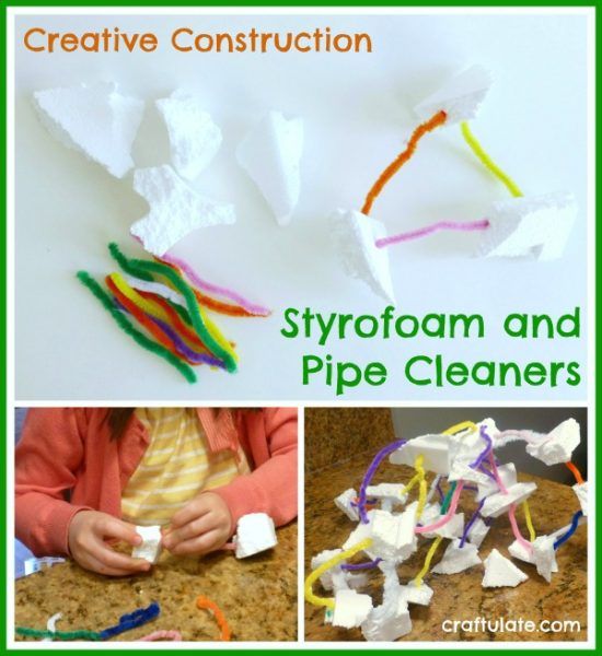 Creative Construction: Styrofoam and Pipe Cleaners - Craftulate