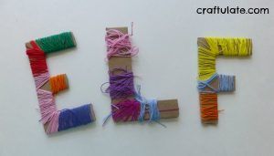 Thread-Wrapped Letters - Craftulate