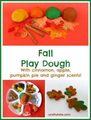 Fall Play Dough Fun - Craftulate