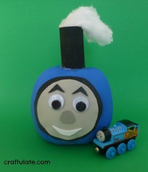 Thomas the Train Pumpkin Craft - Craftulate