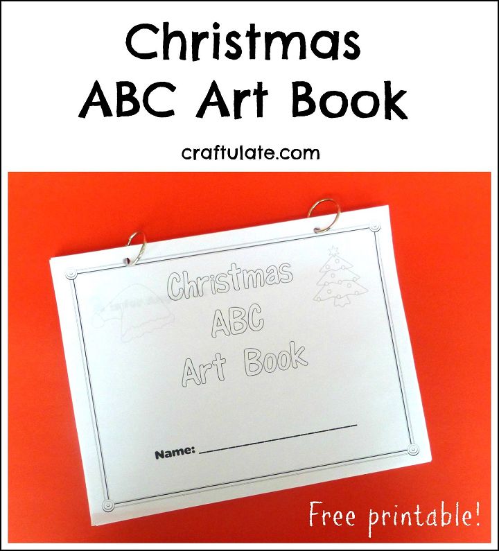 Christmas ABC Art Book - Craftulate