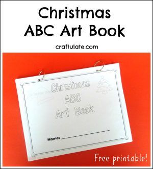 Christmas ABC Art Book - Craftulate