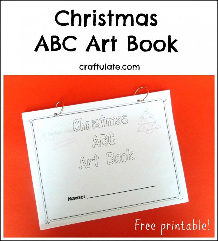 Christmas ABC Art Book - Craftulate