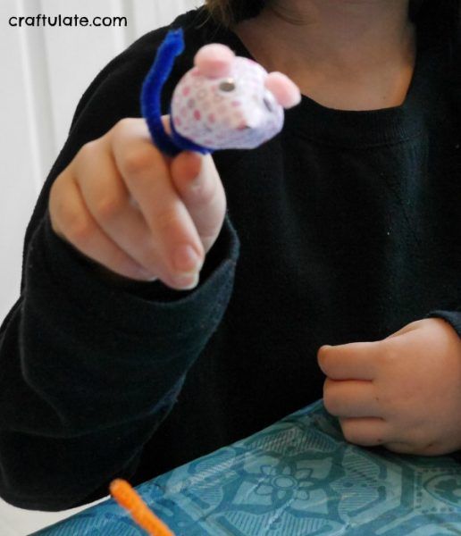 Mouse Finger Puppets - Craftulate