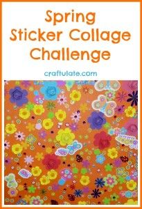 Spring Sticker Collage Challenge - Craftulate