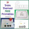 19 Train Themed Free Printables - Craftulate