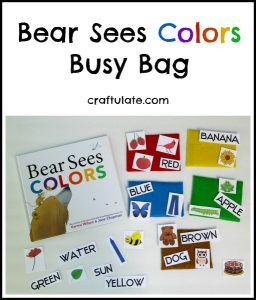 Bear Sees Colors Busy Bag - Craftulate