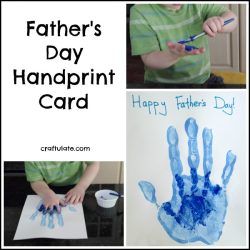 Father's Day Handprint Card - Craftulate