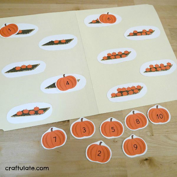 Pumpkin Counting Activity - Craftulate