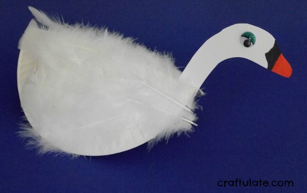 Paper Plate Swan Craft - Craftulate