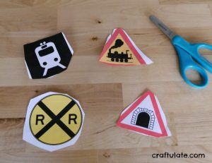 Train Themed Cutting Practice - Craftulate