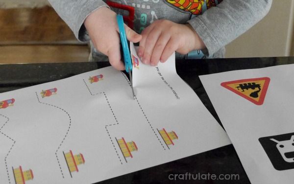 Train Themed Cutting Practice - Craftulate