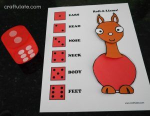 Roll-a-Llama Game - Craftulate