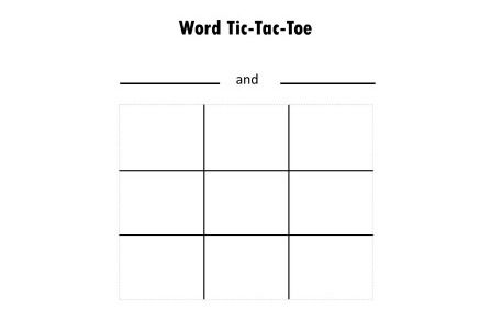 Sight Word Tic-Tac-Toe - Craftulate