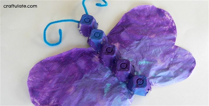 Egg Carton Butterfly Craft - Craftulate