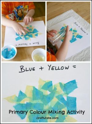 Primary Colour Mixing Activity - Craftulate