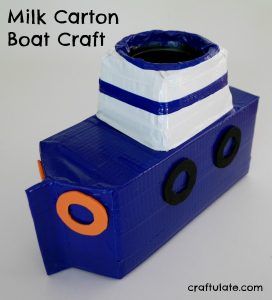 Milk Carton Boat Craft - Craftulate