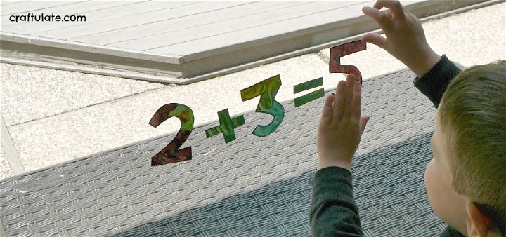 Homemade Number Stickers - Craftulate