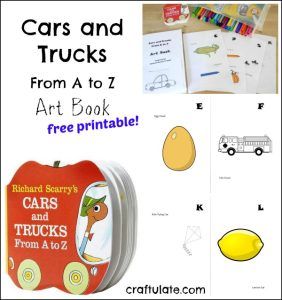 Cars and Trucks From A to Z Art Book - Craftulate