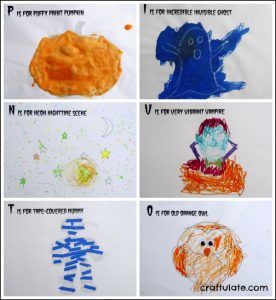 Halloween ABC Art Book - Craftulate