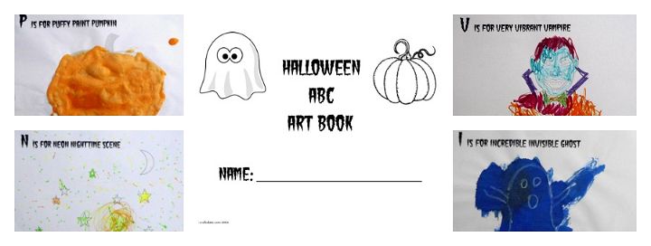 Halloween ABC Art Book - Craftulate