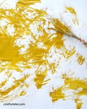 Painting with Hay - Craftulate