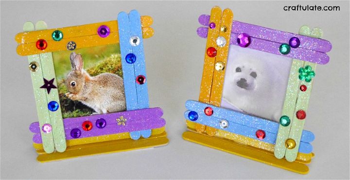 Craft Stick Photo Frames - Craftulate