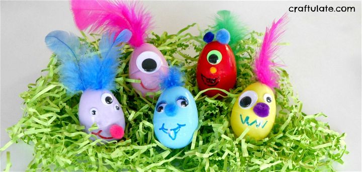 Easter Egg Monster Craft - Craftulate
