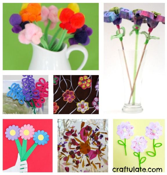 18 Flower Crafts for Mothers Day - Craftulate