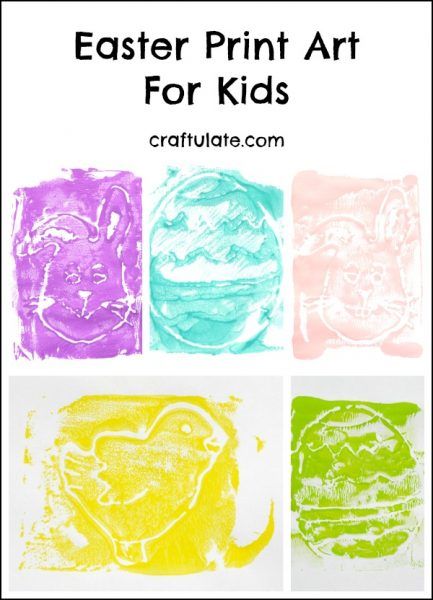 Easter Print Art For Kids - Craftulate