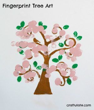 Fingerprint Tree Art - Craftulate