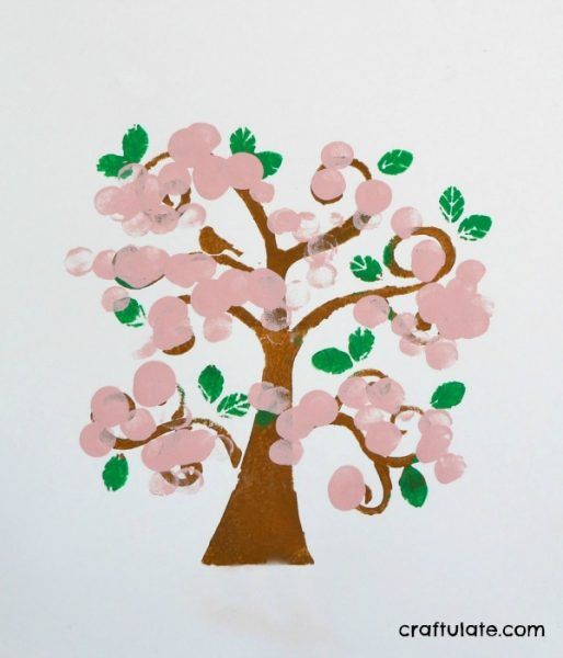 Fingerprint Tree Art - Craftulate