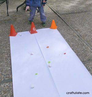Splat Painting with Cotton Balls - Craftulate