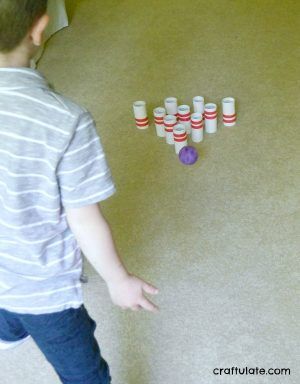 Cardboard Tube Bowling Game - Craftulate
