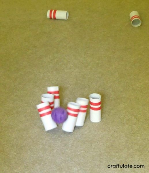 Cardboard Tube Bowling Game - Craftulate