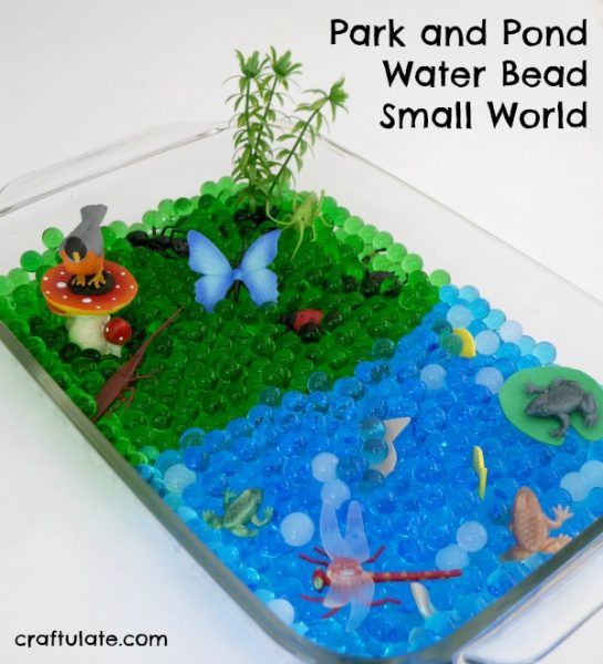 Park and Pond Water Bead Small World - Craftulate