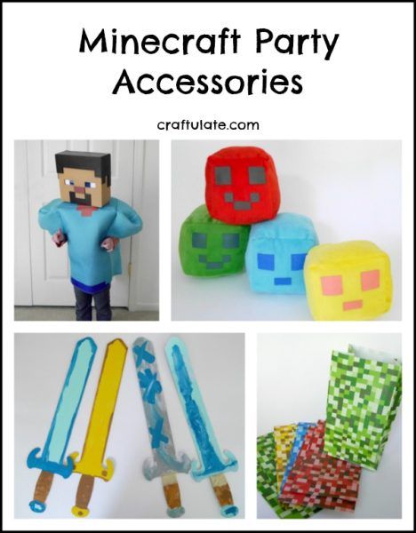Minecraft Party Accessories - Craftulate