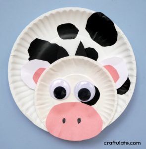 Paper Plate Cow - Craftulate