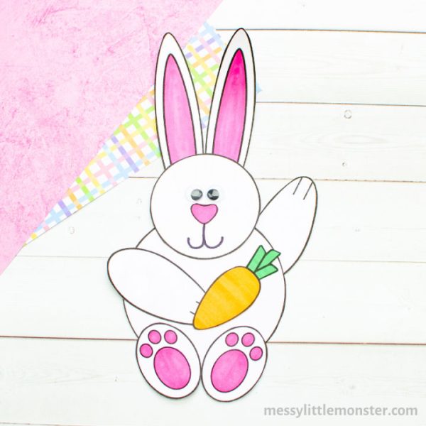 15 Easy Bunny Crafts for Toddlers and Preschoolers - Craftulate