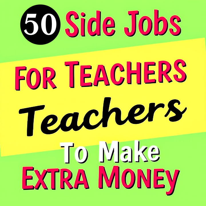 50 Easy Side Jobs for Teachers To Make Extra Money - Craftulate