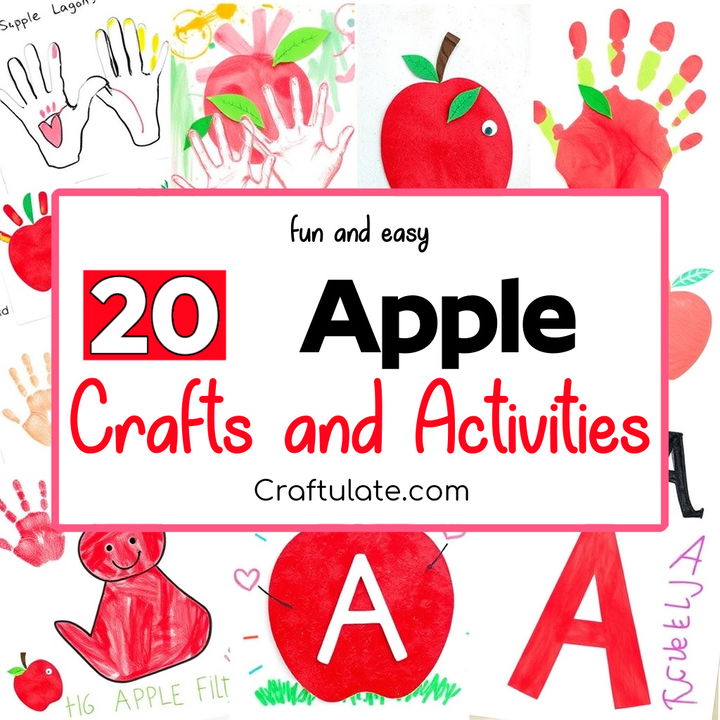 20 Apple Crafts and Activities for Toddlers and Preschoolers - Craftulate