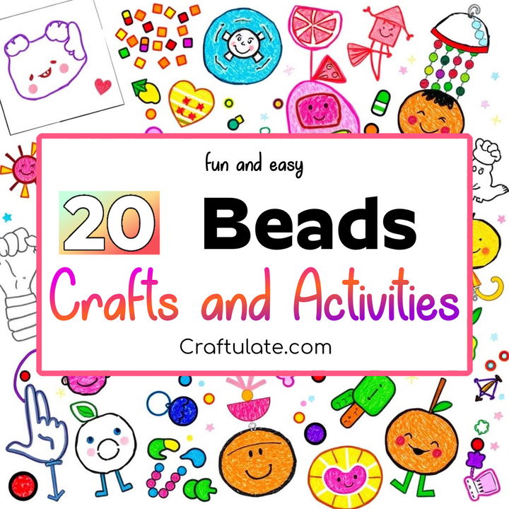 20 Bead Crafts for Kids (Easy Bead Art Ideas) - Craftulate