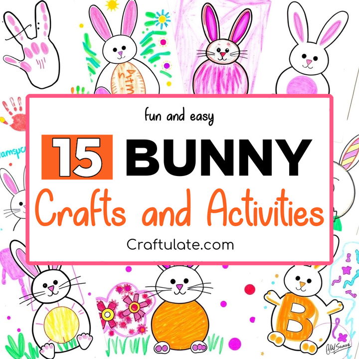 15 Easy Bunny Crafts for Toddlers and Preschoolers - Craftulate